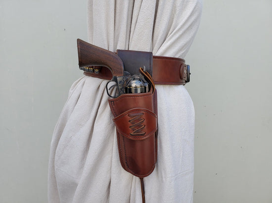 WESTERN DOUBLE GUN BELT - The Don Double Rig – Hellhound Leather Co