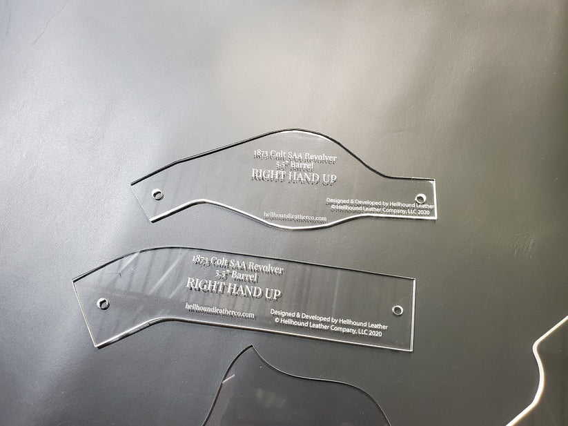 Acrylic Holster Template | Leathercraft Pattern for Western Holsters ...