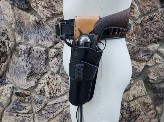 WESTERN DOUBLE GUN BELT - The Don Double Rig – Hellhound Leather Co